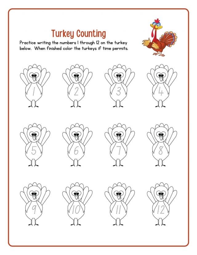 10 Free Thanksgiving Coloring Pages & Activity Sheets - About a Mom