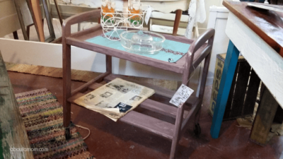 Repurpose an Old Beverage Cart into a Garden Cart - About a Mom