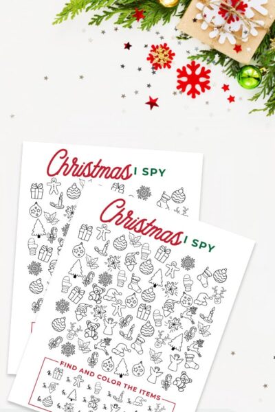 FREE Christmas I Spy Printable - About a Mom