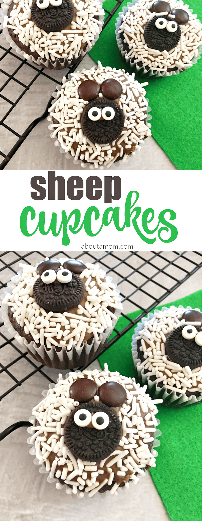 Totally Adorable & Easy-to-Make Sheep Cupcakes - About a Mom