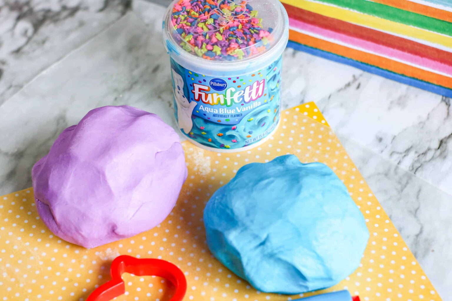 2-Ingredient Edible Playdough Recipe - About a Mom