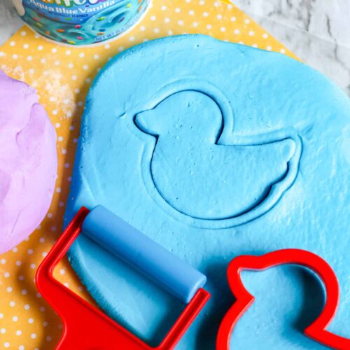 2-Ingredient Edible Playdough Recipe - About a Mom