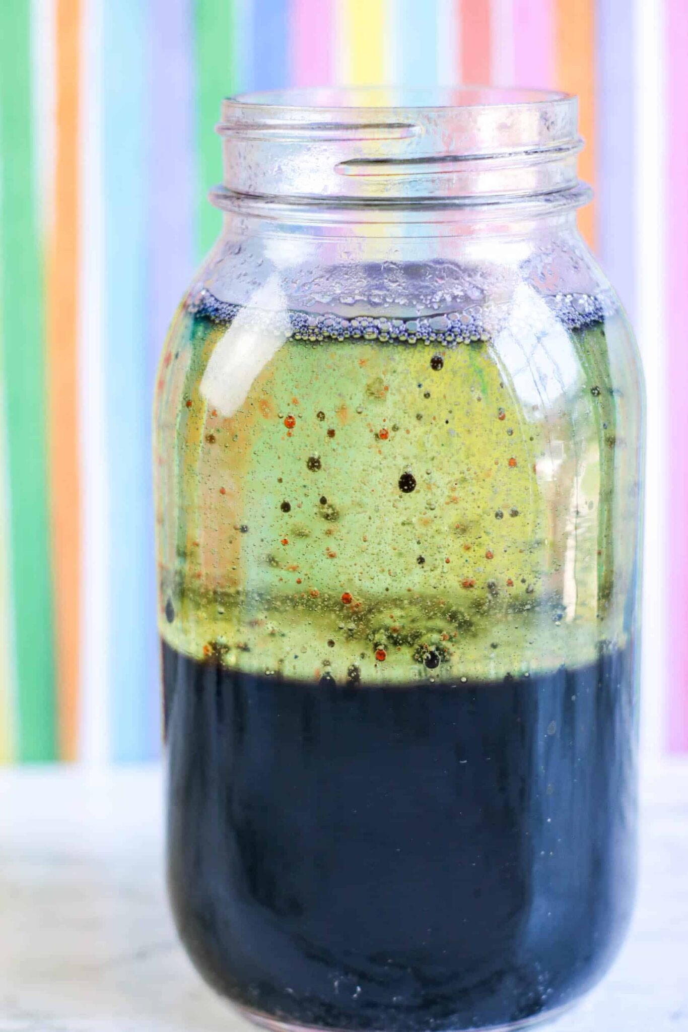 DIY Lava Lamp Stem Experiment - About a Mom