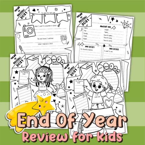 Kids Year in Review Printable Activity Sheets - About a Mom
