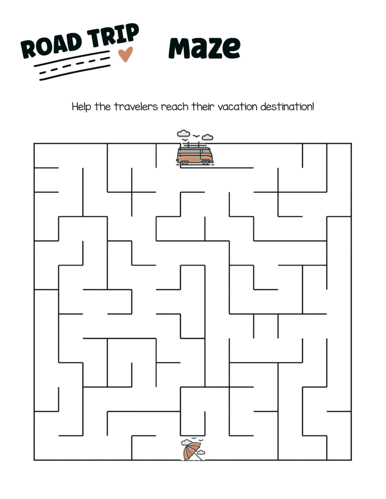 Free Printable Summer Road Trip Games for Kids - About a Mom
