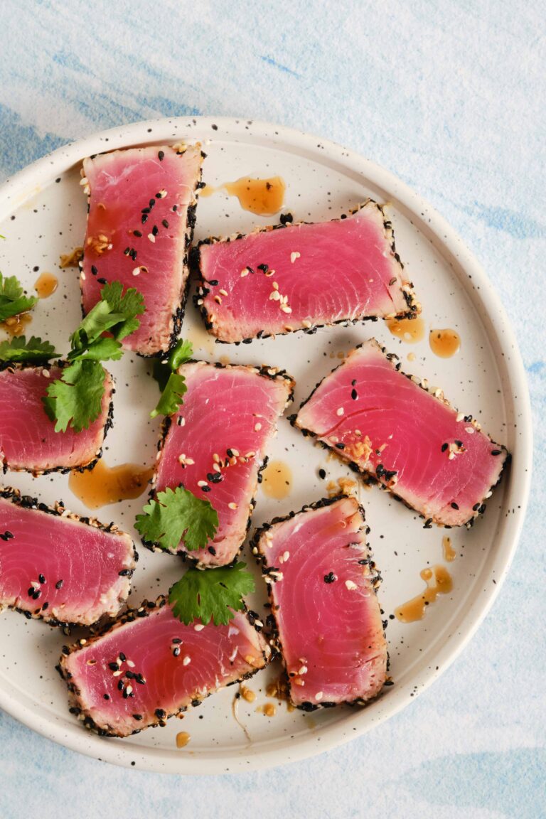 Easy Seared Ahi Tuna Steak - About a Mom
