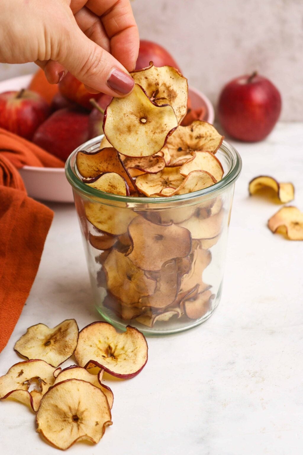 Dehydrated Apples (Dried Apples in Oven) - About a Mom