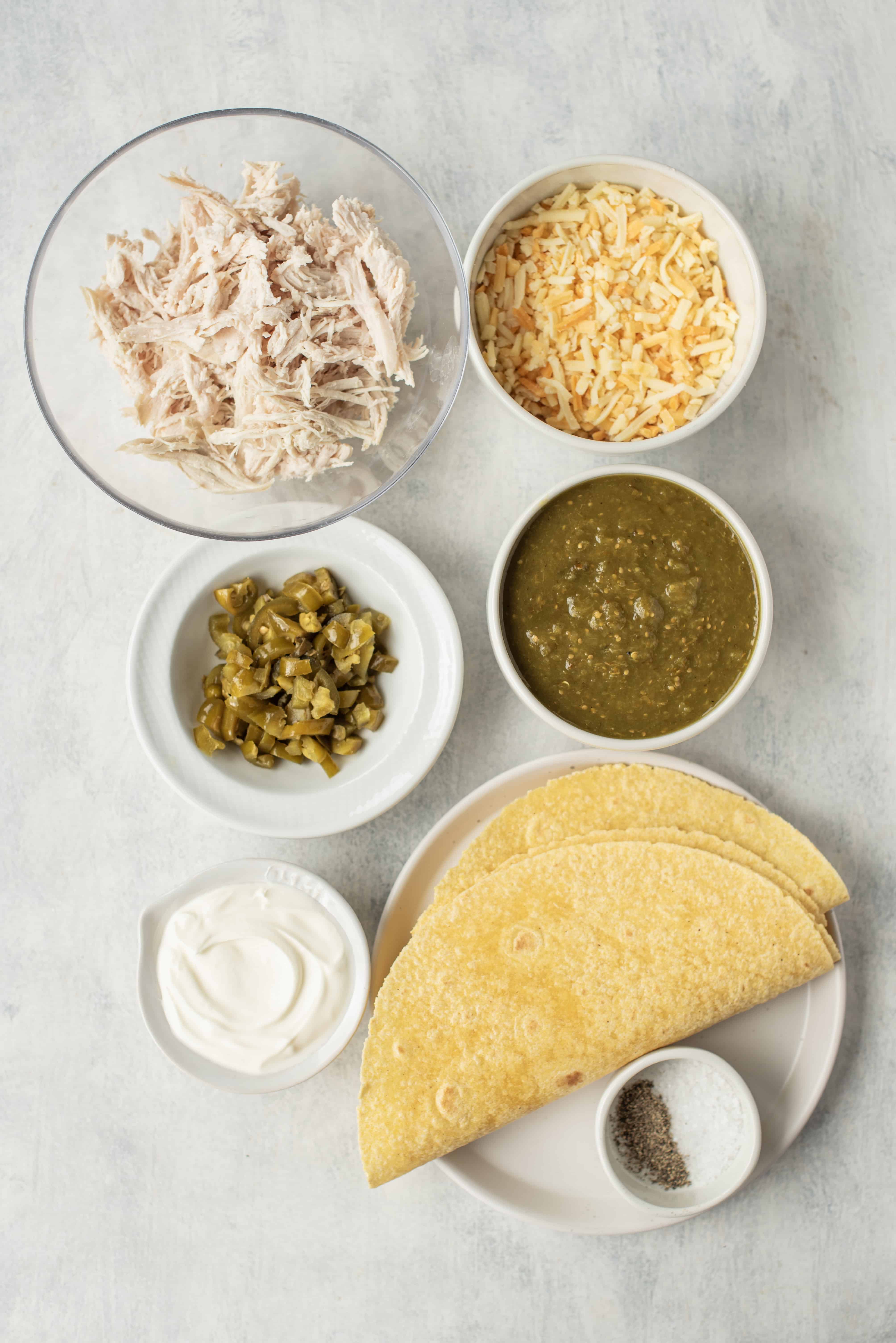 Green Chile Chicken Enchiladas - About a Mom