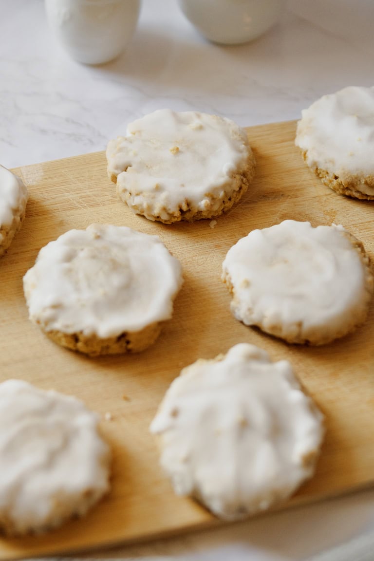 Iced Oatmeal Cookies - About a Mom