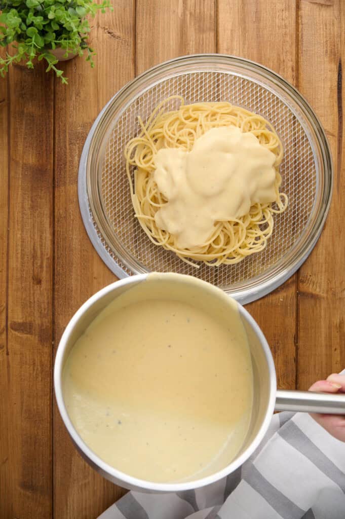 Spaghetti Mac and Cheese - About a Mom
