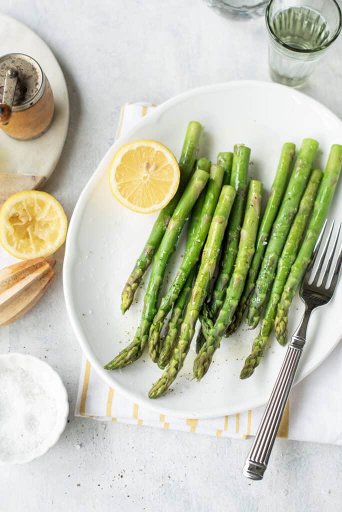 Steamed Asparagus Recipe - About a Mom