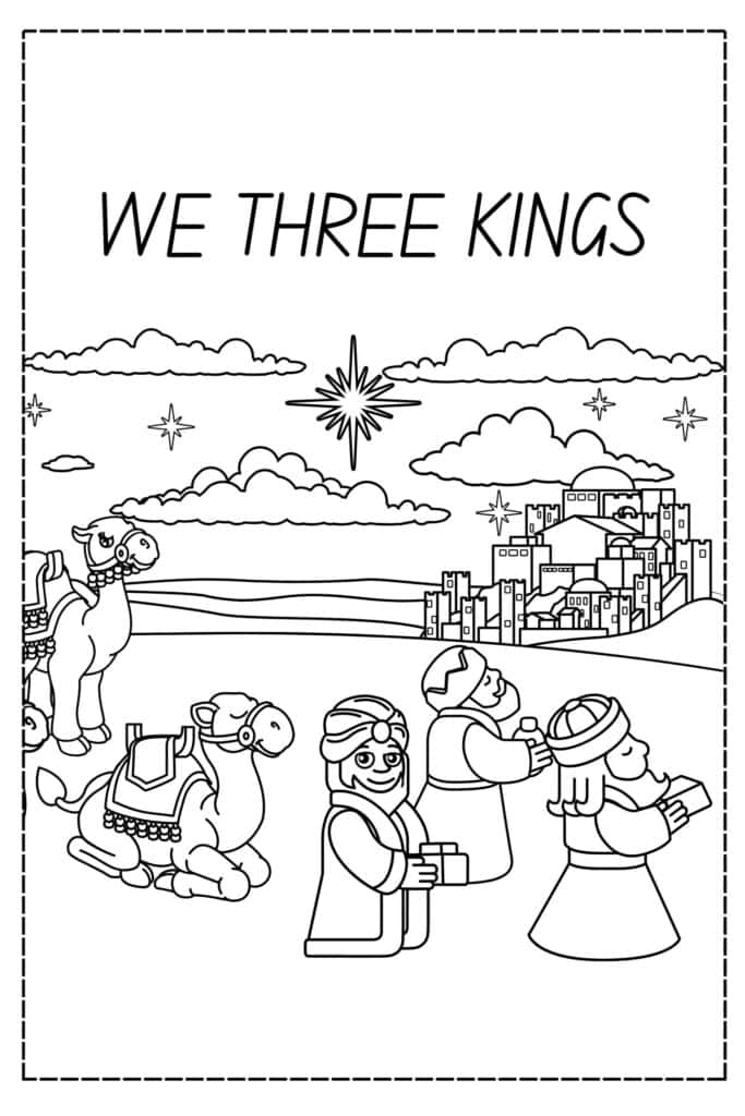 Printable Christmas Nativity Coloring Pages - About a Mom