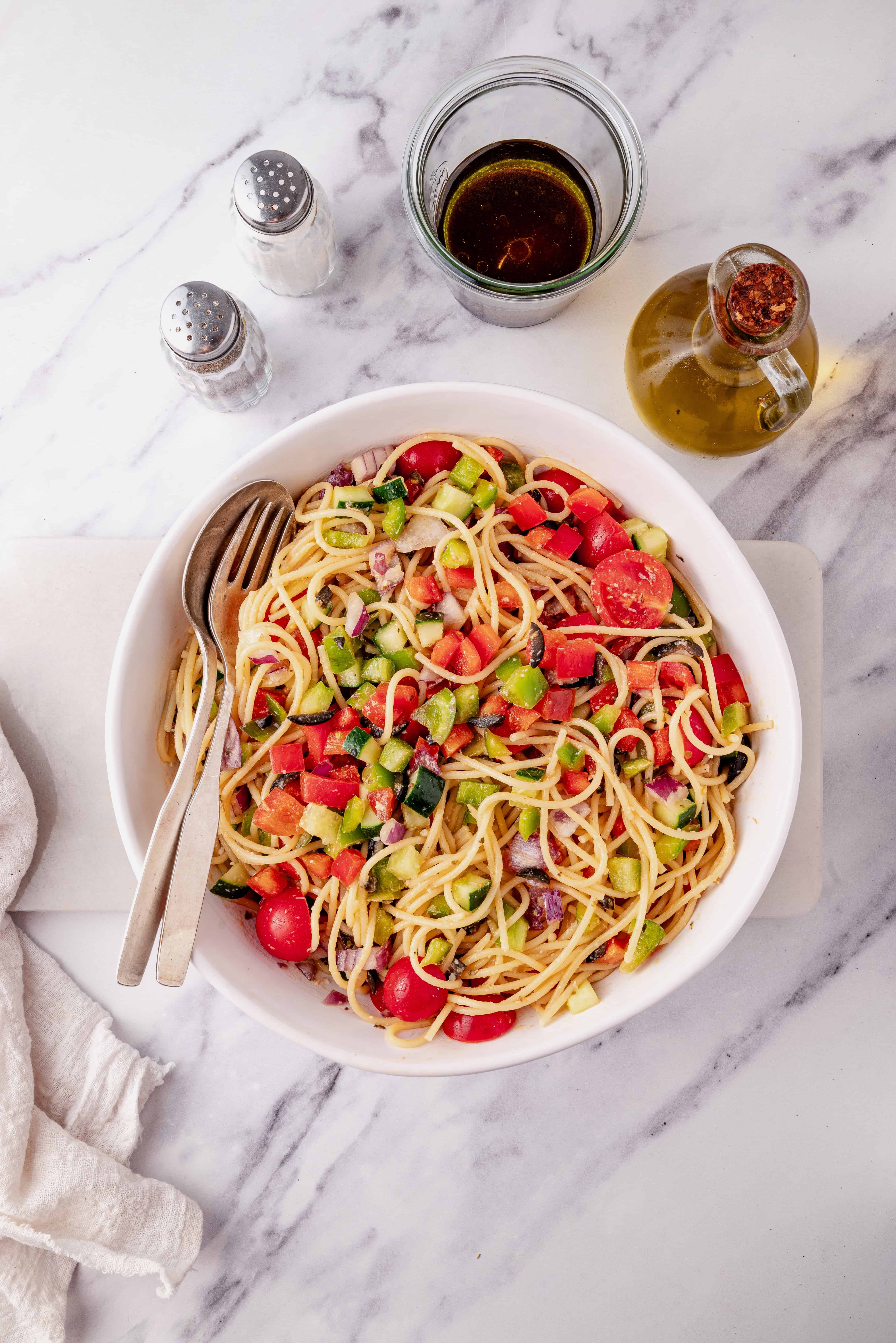 Spaghetti Salad - About a Mom