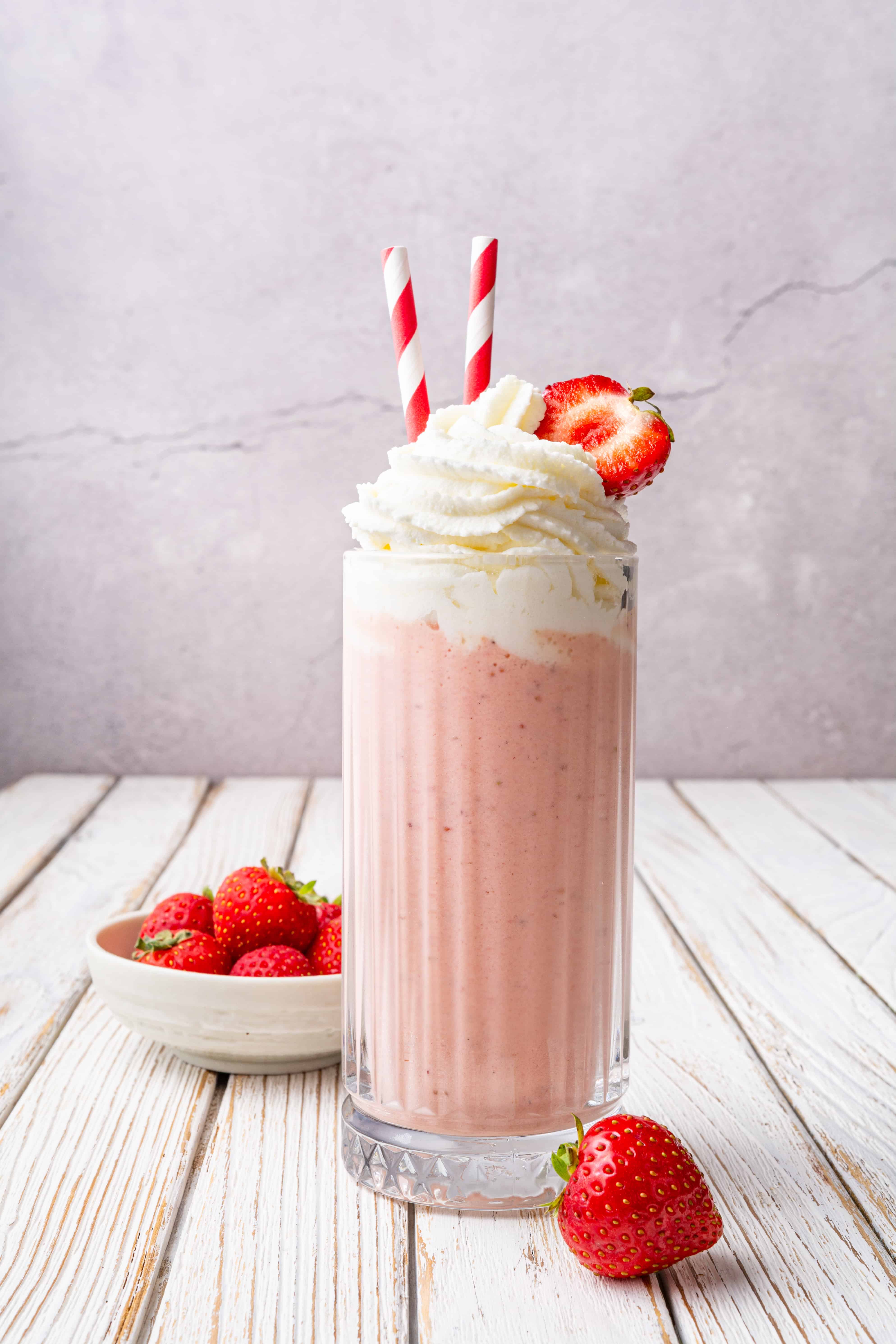 Strawberry Milkshake - About a Mom